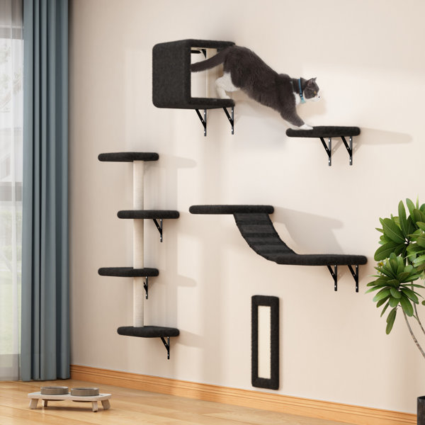 Tucker Murphy Pet™ Wall-mounted Cat Tree Shelves & Reviews | Wayfair